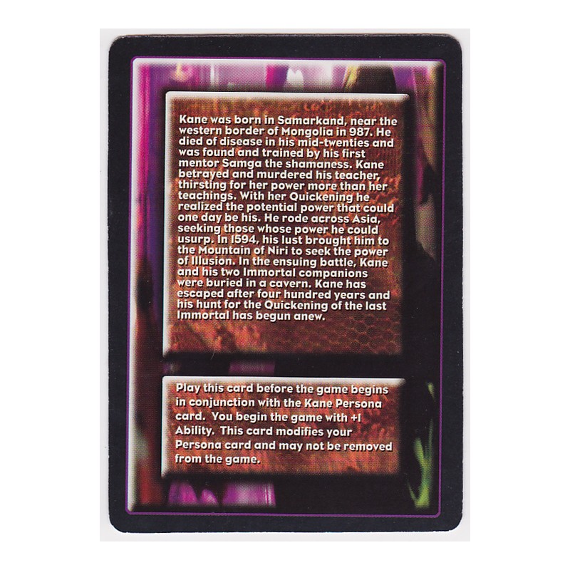 Methos : Inner Strength Front/Kane - Premium (+1 Ability) Back ...